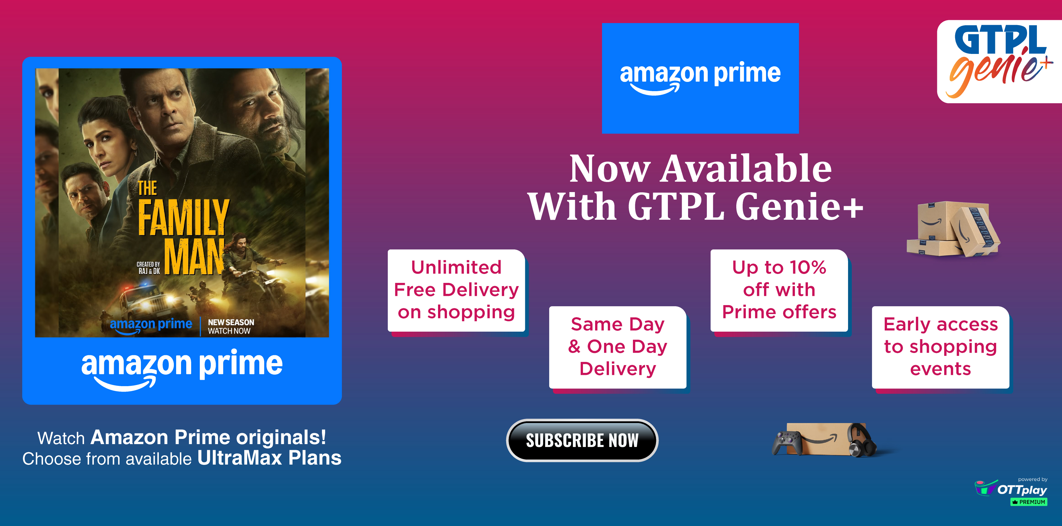 GTPL Digital Cable TV, High-Speed Broadband, & OTT Services