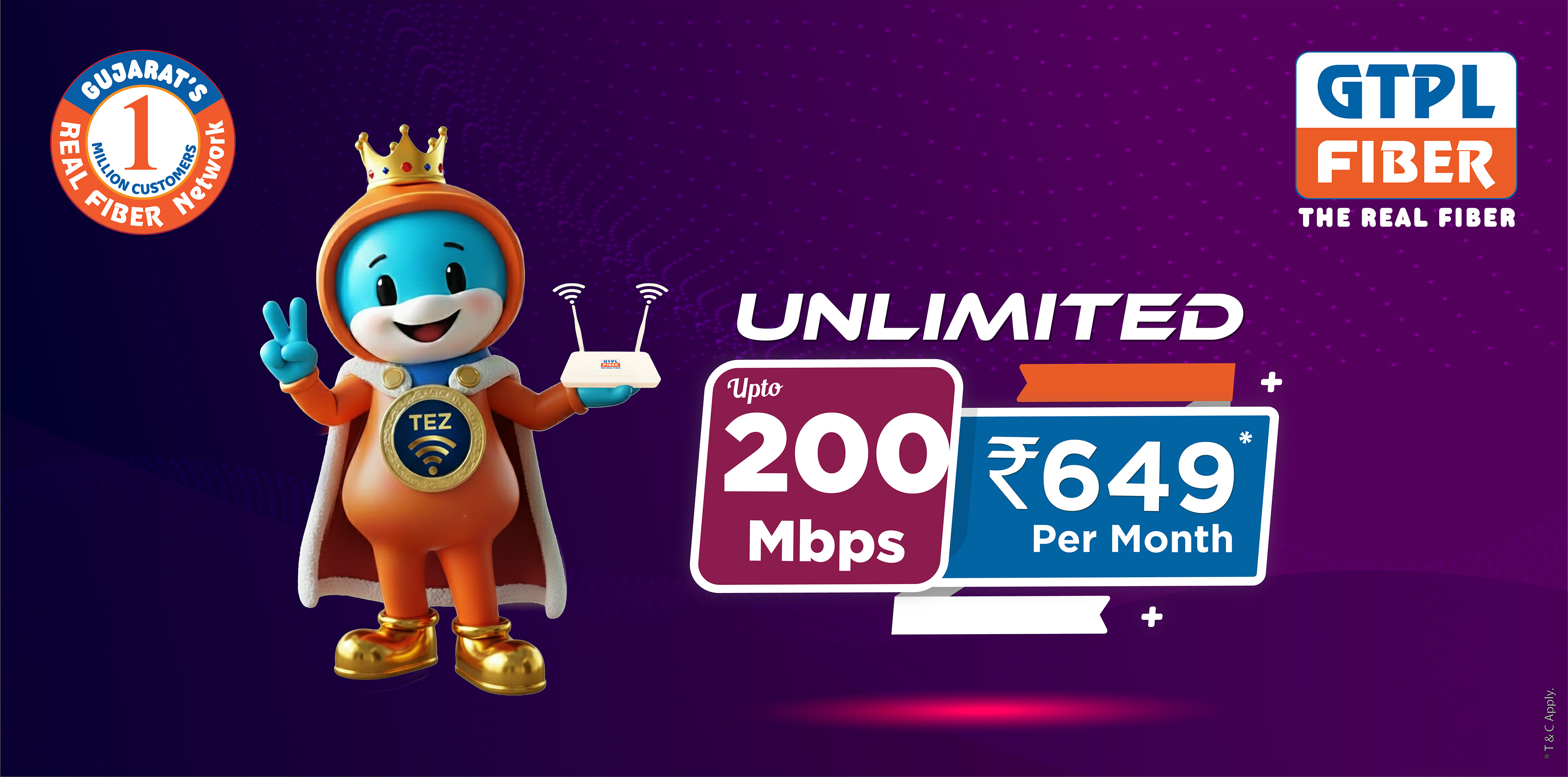GTPL Digital Cable TV, High-Speed Broadband, & OTT Services