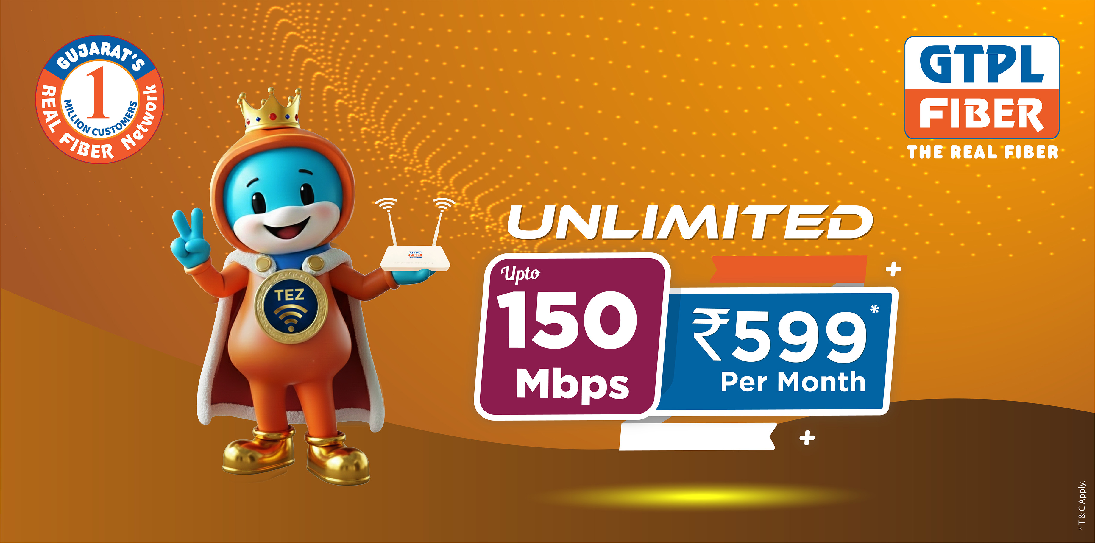 GTPL Digital Cable TV, High-Speed Broadband, & OTT Services